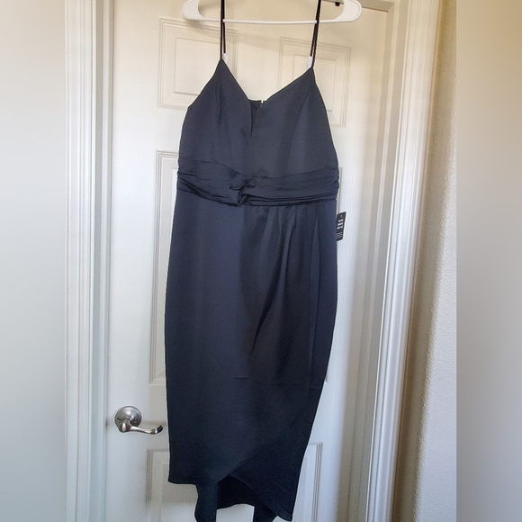 Express | Dresses | Nwt Express Tulip Hem Midi Dress Size Lp | Poshmark